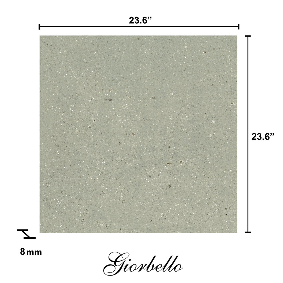 24" x 48" Italian Geology Micro Terrazzo Green Matte Porcelain Floor a ...