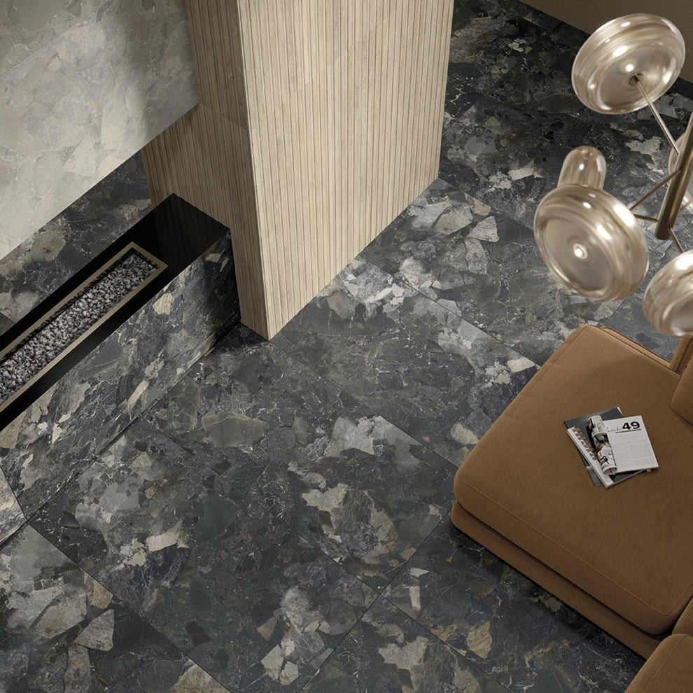 24" x 24" Italian Argos Terrazzo Look Matte Porcelain Floor and Wall T ...